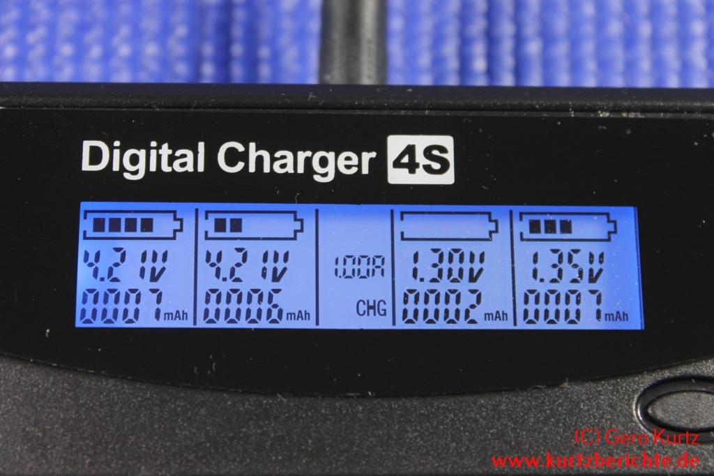 Erfahrungsbericht Ladegerät Digital Charger 4S von Foxnovo ohne Akkus