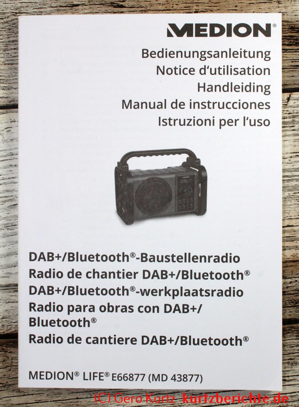 Erfahrungsbericht MEDION E66877 DAB+ Baustellenradio /Soundmaster DAB80