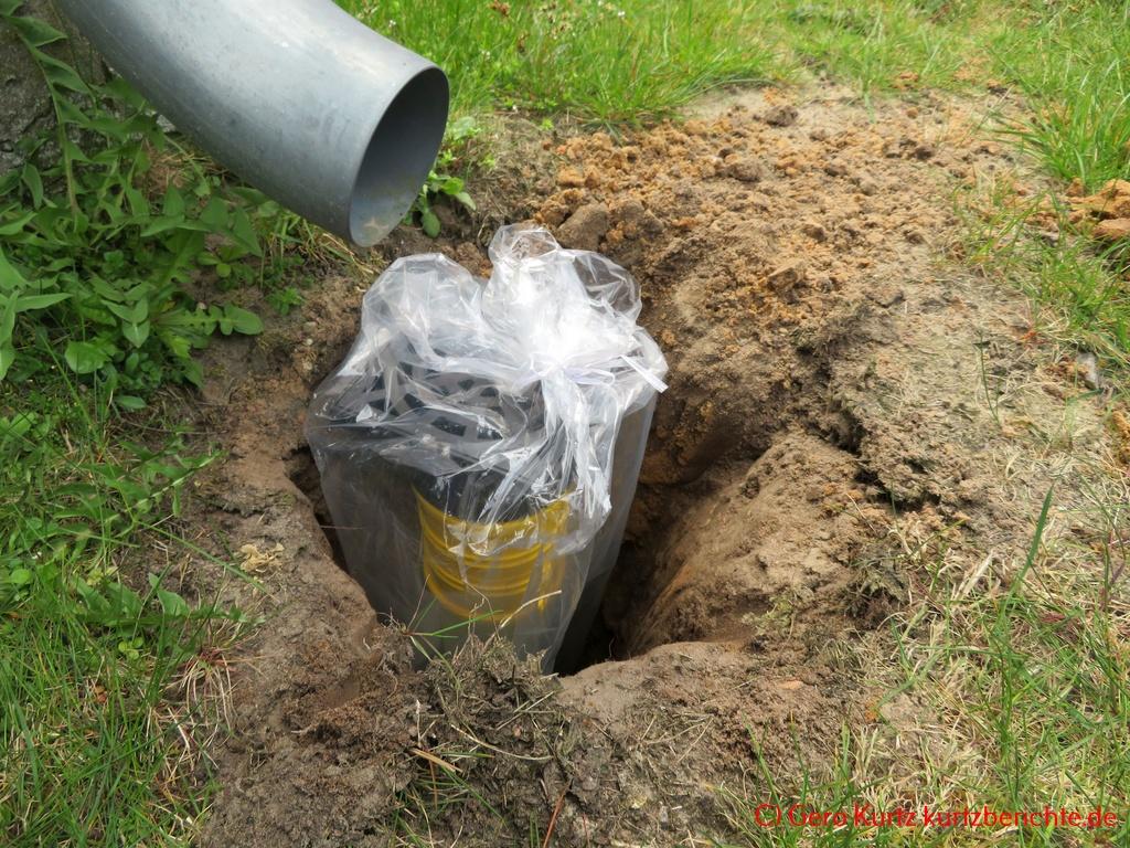 Erfahrungsbericht fertiger Sickerschacht mit 1 Meter Länge