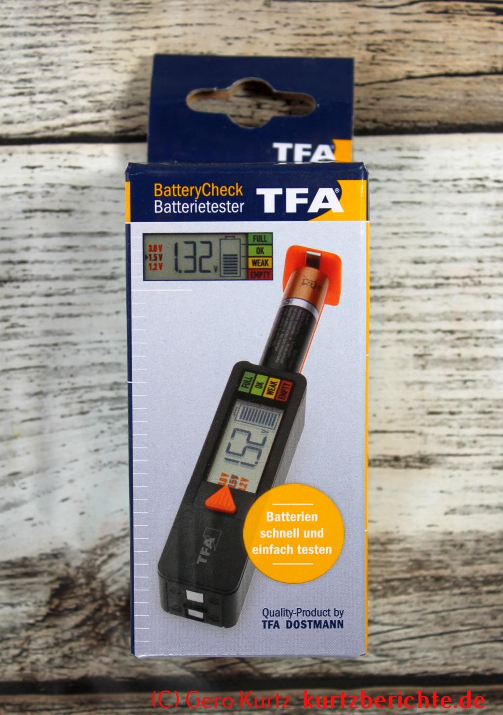 Erfahrungsbericht zum TFA Dostmann Batterietester BatteryCheck 98.1126.01